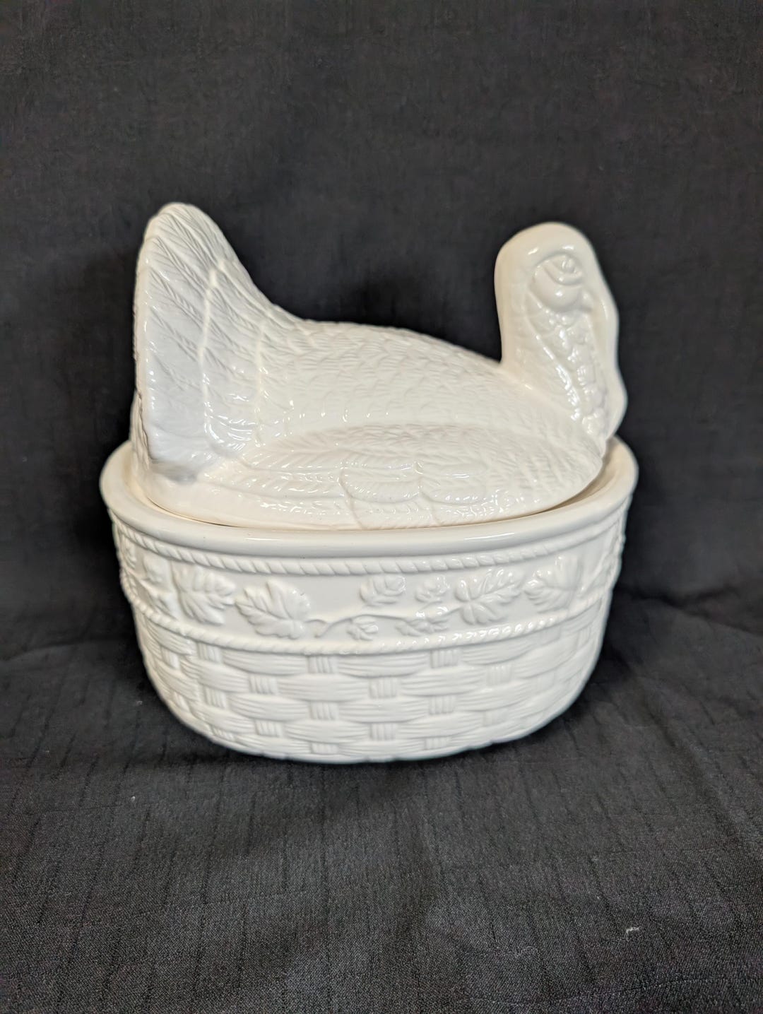 Ceramic Lidded Serving Bowl "turkey" - Etsy