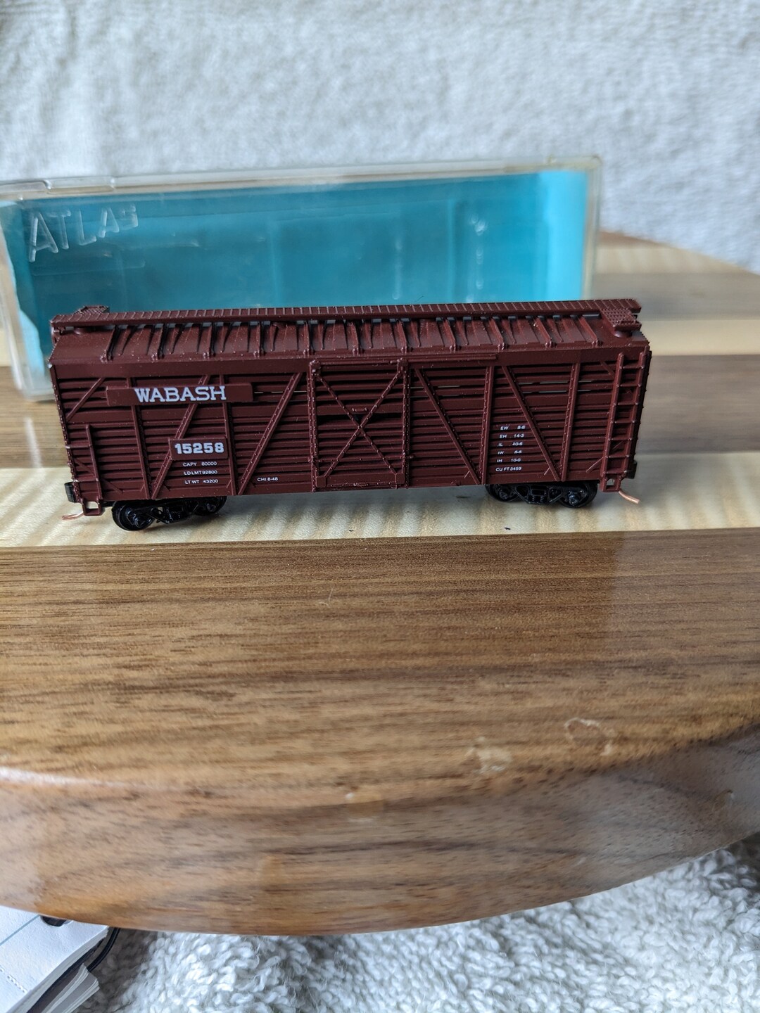 Atlas Wabash 40' Stock Car # 15258. With Box. N Scale - Etsy
