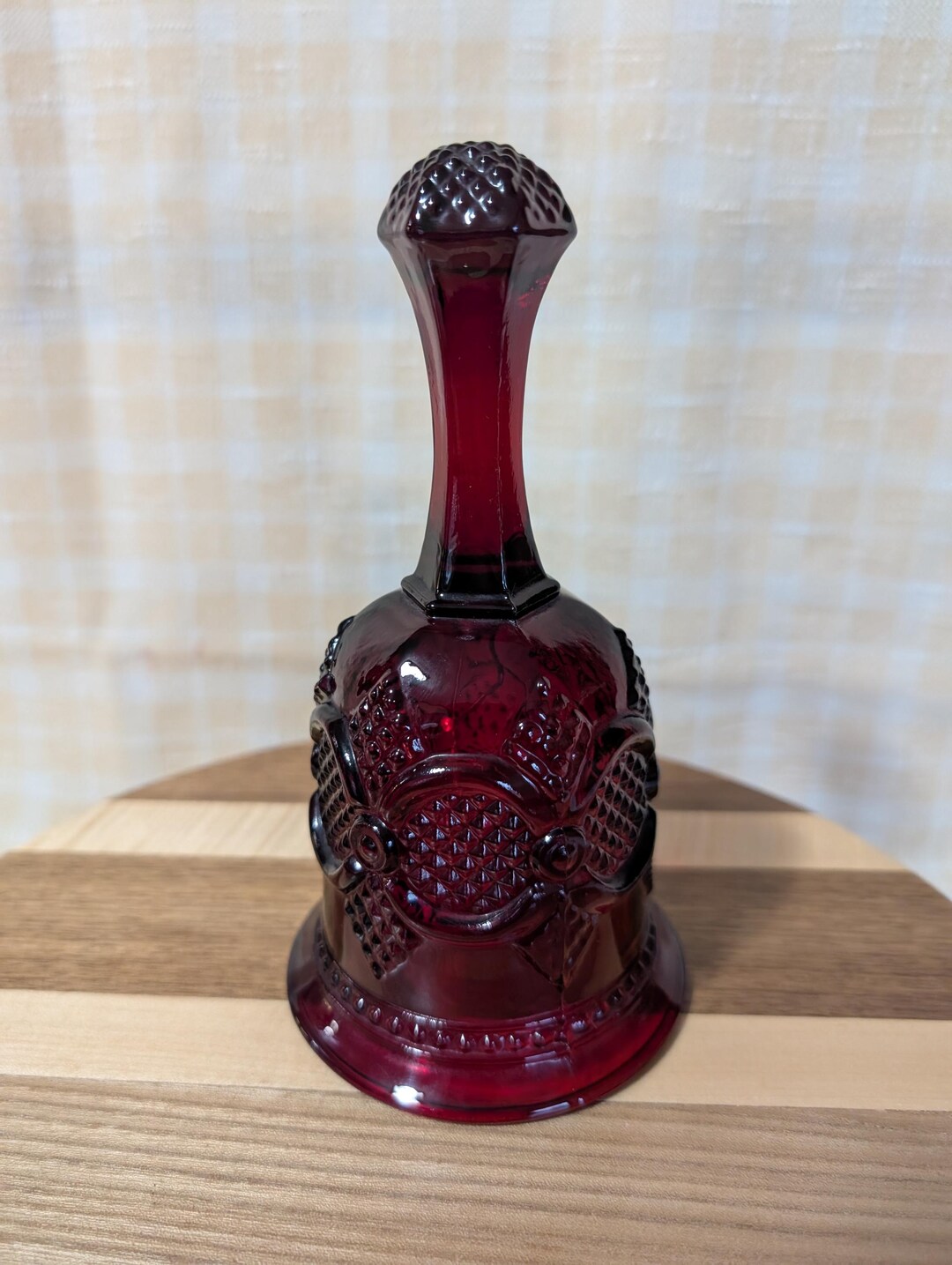 Vintage Avon 1876 Cape Cod Ruby Red Bell - Etsy