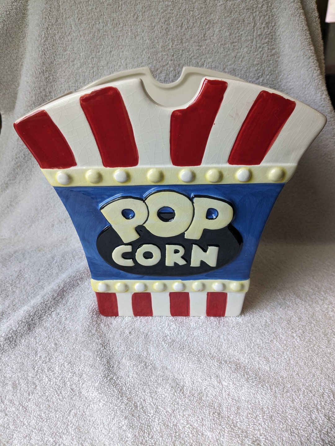 Rare Large Ceramic Popcorn Box - Etsy
