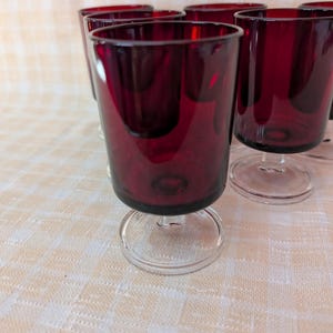 Vintage Ruby Red Luminarc 4 Ounce Wine/port Glasses. (set of Six) - Etsy