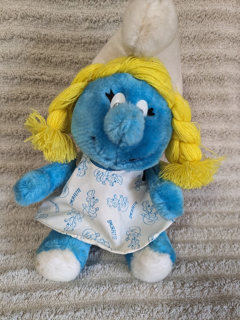 1981 11-inch Classic smurfette Plush Doll - Etsy