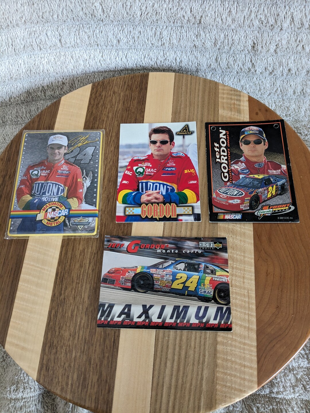 Jeff Gordon NASCAR Cards set of 4, 1997 Metallic Series Card 1, 1971 ...