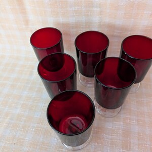 Vintage Ruby Red Luminarc 4 Ounce Wine/port Glasses. (set of Six) - Etsy