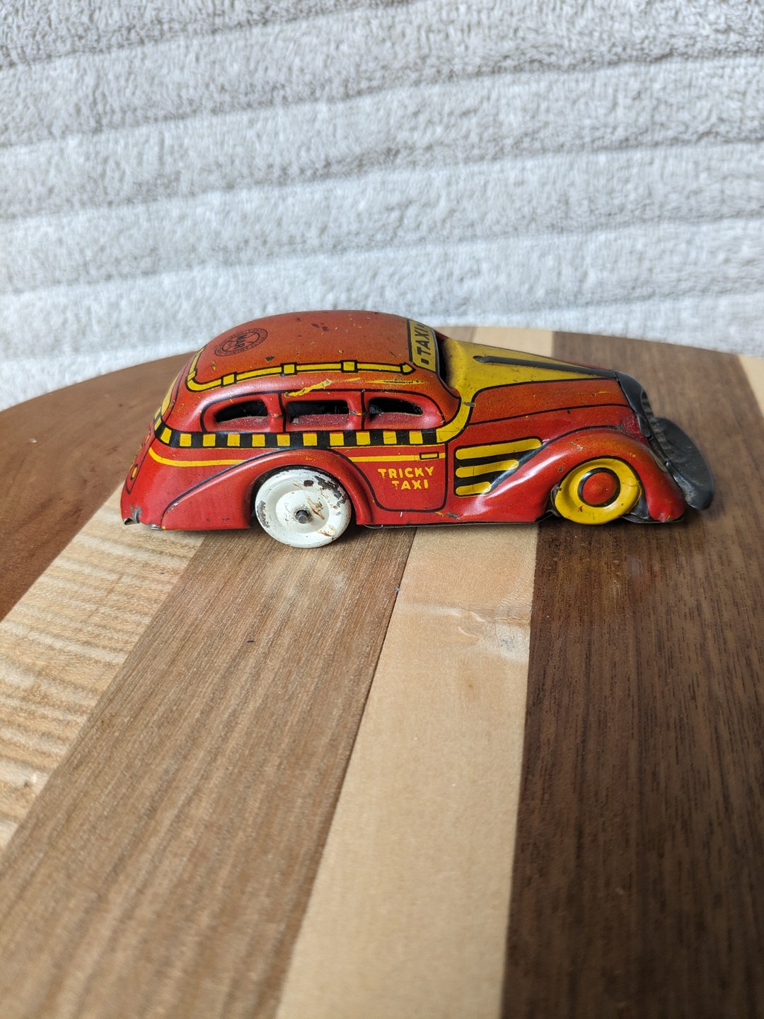 Vintage 1930 Marx Tin Wind up Toy With Key. Tricky Taxi. Runs - Etsy