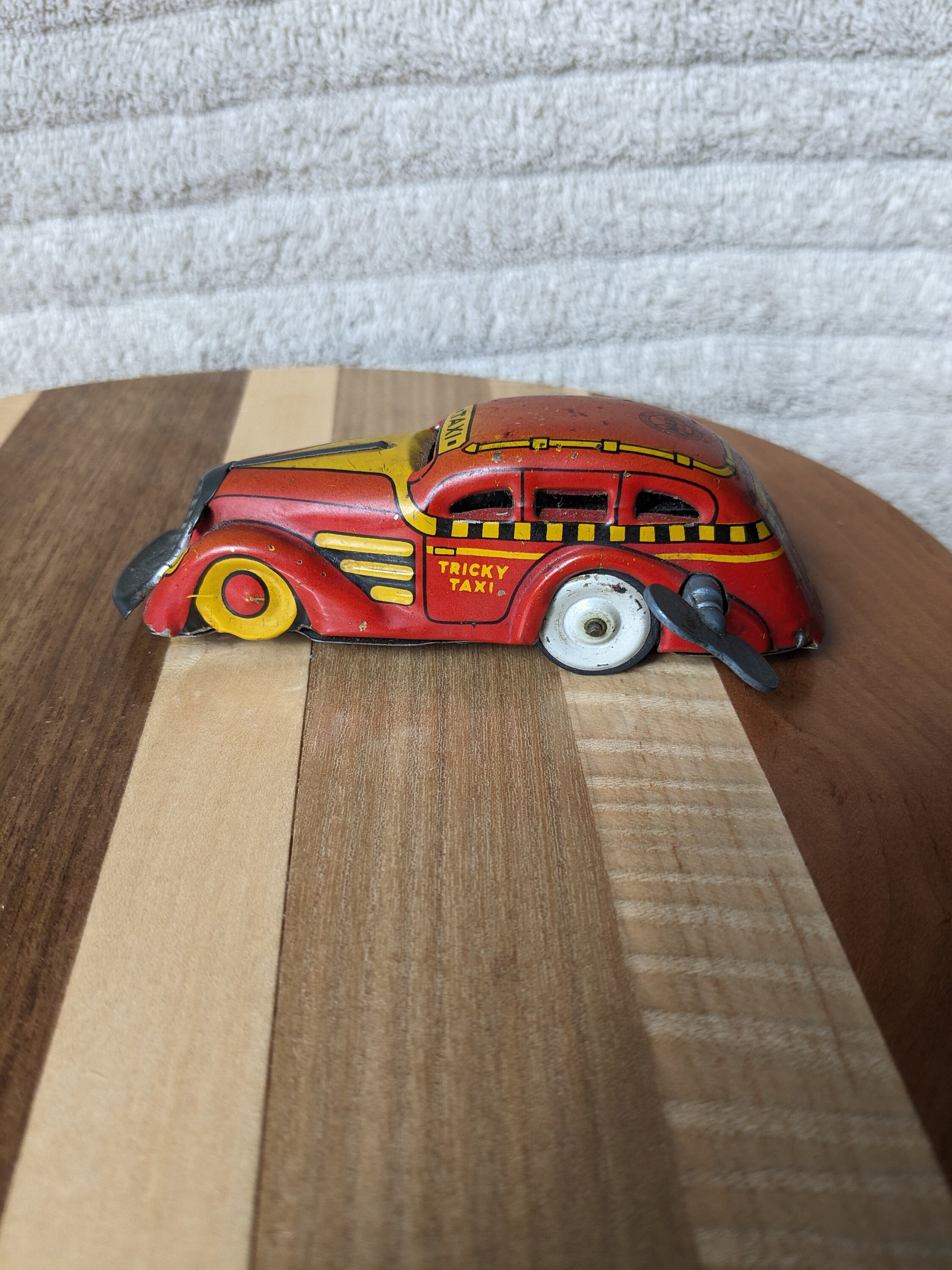 Vintage 1930 Marx Tin Wind up Toy With Key. Tricky Taxi. Runs - Etsy