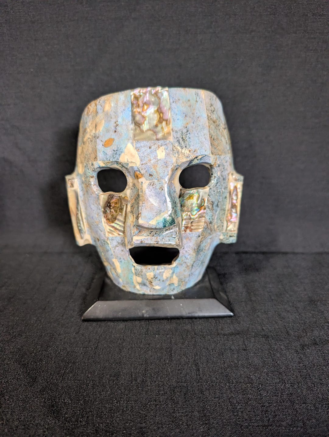 Aztec/mayan Burial Death Mask, Mexican Folk Art - Etsy