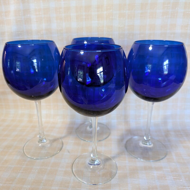 Cobalt Blue Goblets - Etsy