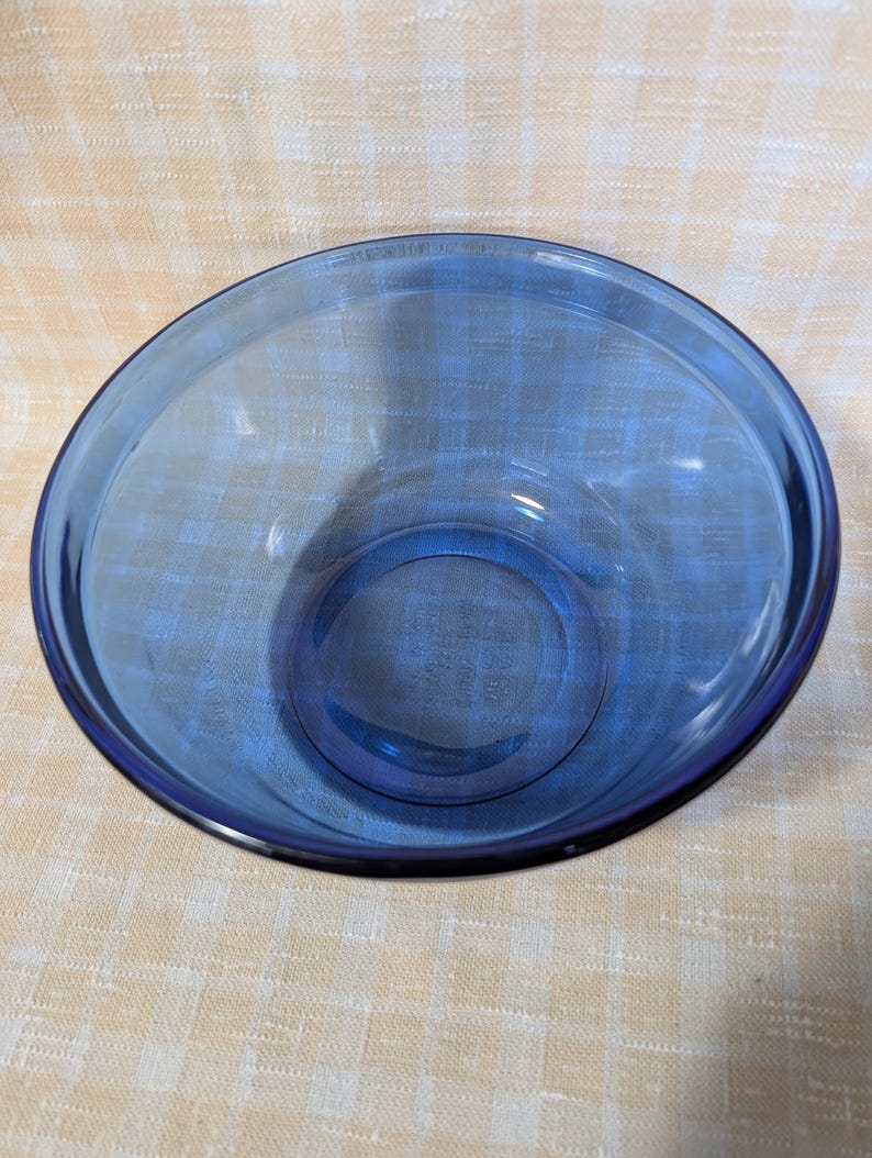 Anchor Hocking Cobalt Blue Glass Mixing Bowl - Etsy