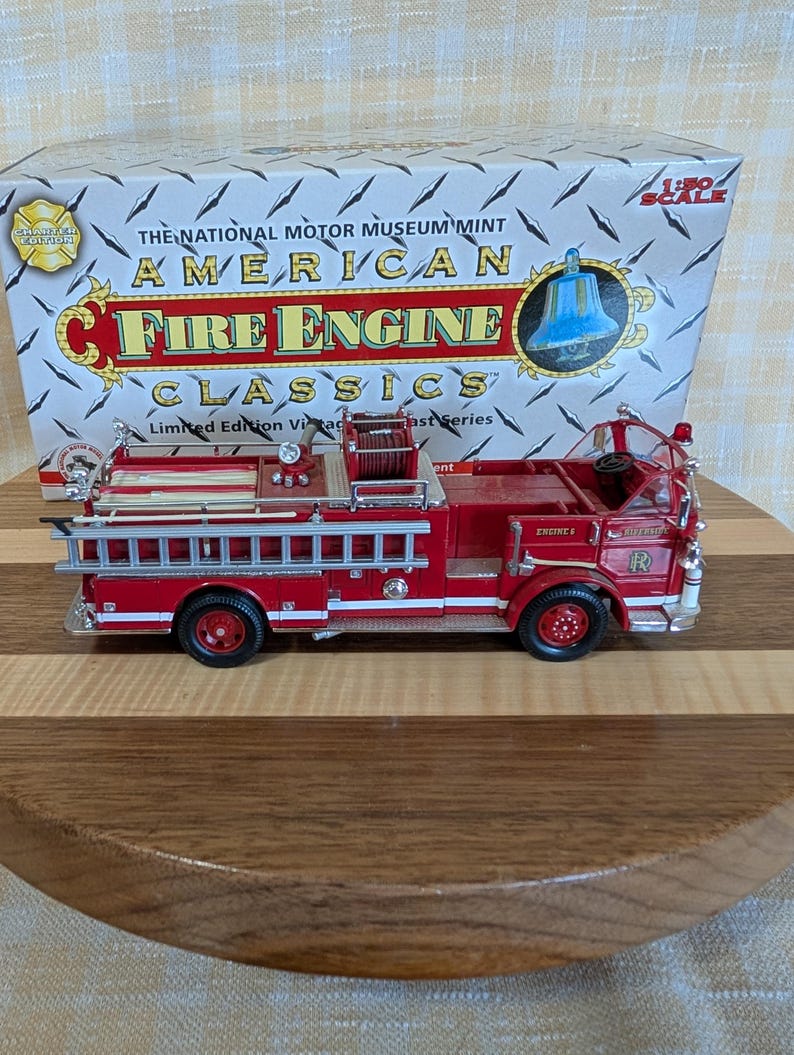 Corgi 1:50 Scale Diecast Seagrave K Fire Engine. Riverside FD Lettering ...