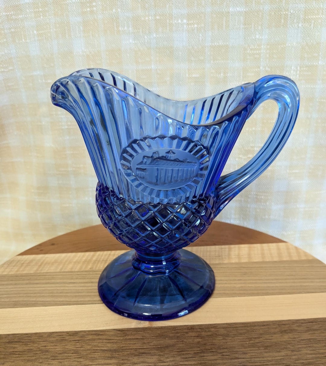 1976 Avon Cobalt Blue Pitcher. Mount Vernon Bicentennial. - Etsy