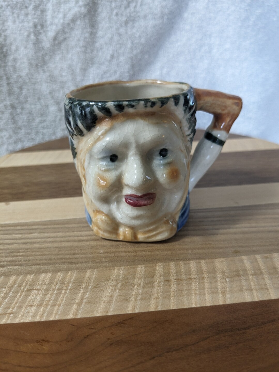 Occupied Japan Toby Style Miniature Mug. Old Woman in Shawl Motif - Etsy