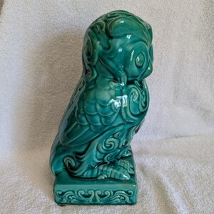 Vintage Turquoise Ceramic Owl - Etsy