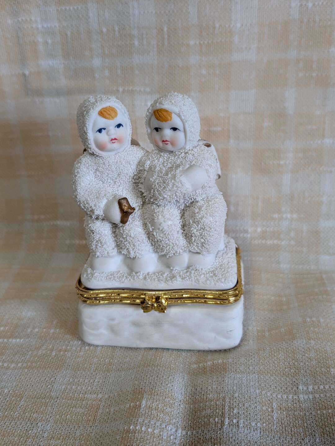 Snowbabies Angels Bisque Porcelain Trinket Box - Etsy