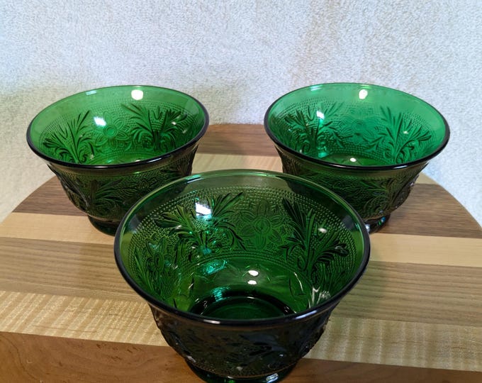 Anchor Hocking Emerald Green Fire King Custard Cups (set of 3) - Etsy
