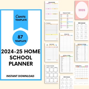 Printable Homeschool Teacher Planner, Comprehensive Curriculum Planner ...