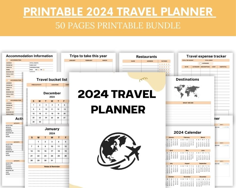 2025 Travel Planning Made Easy | DIY Vacation Workbook | Itinerary ...