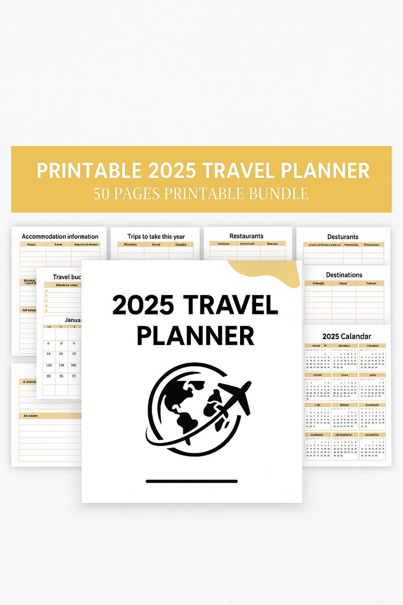 2025 Travel Planning Made Easy | DIY Vacation Workbook | Itinerary ...