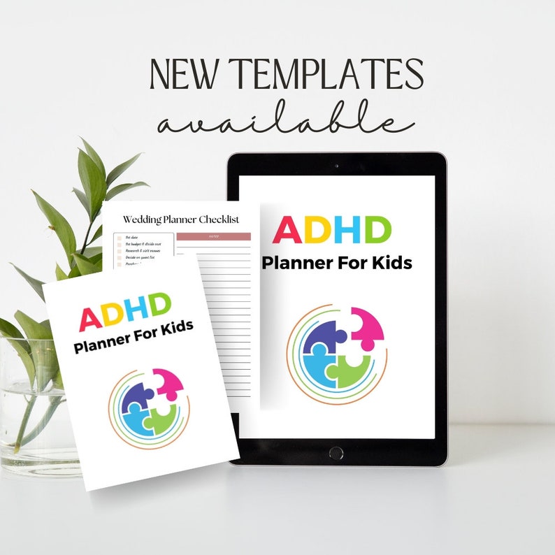 ADHD Planner for Kids, Adhd Digital Planner, Colorful Layouts, Organize ...