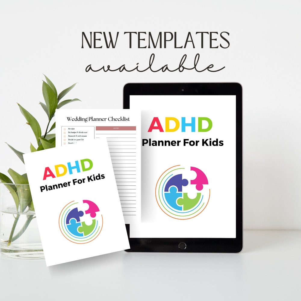 ADHD Planner for Kids, Adhd Digital Planner, Colorful Layouts, Organize ...