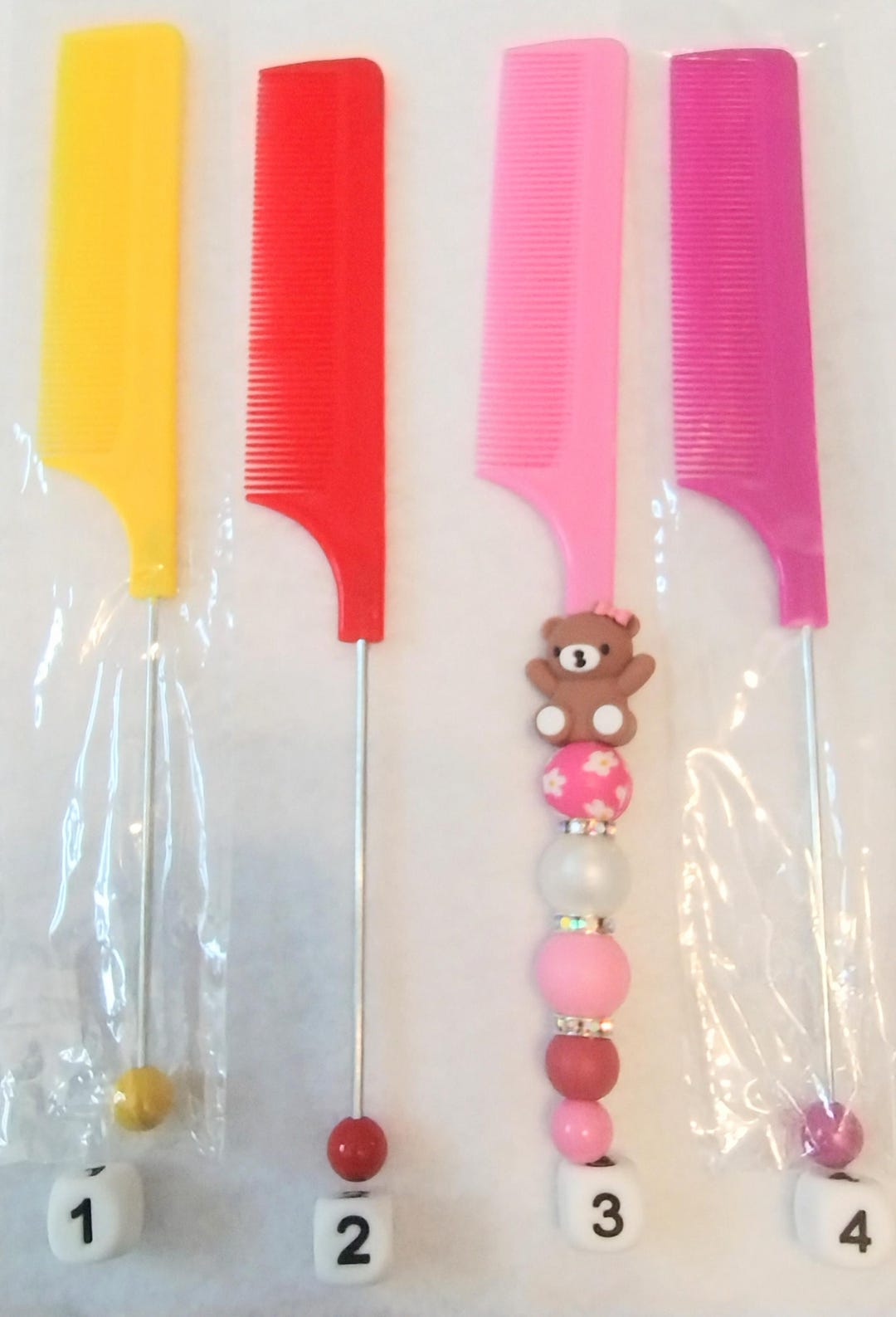Beadable Plastic Combs: Custom DIY Gifts - Etsy