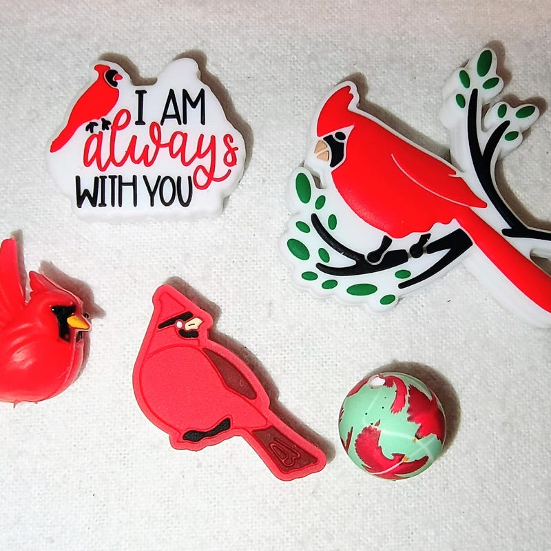 Cardinal Silicone Focal - Etsy