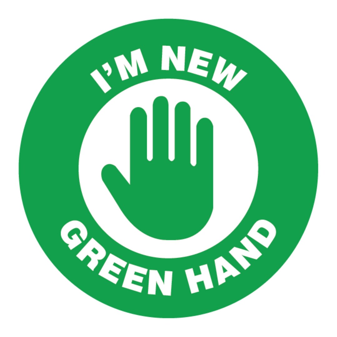 25 Green Hand Hard Hat Decals - Etsy