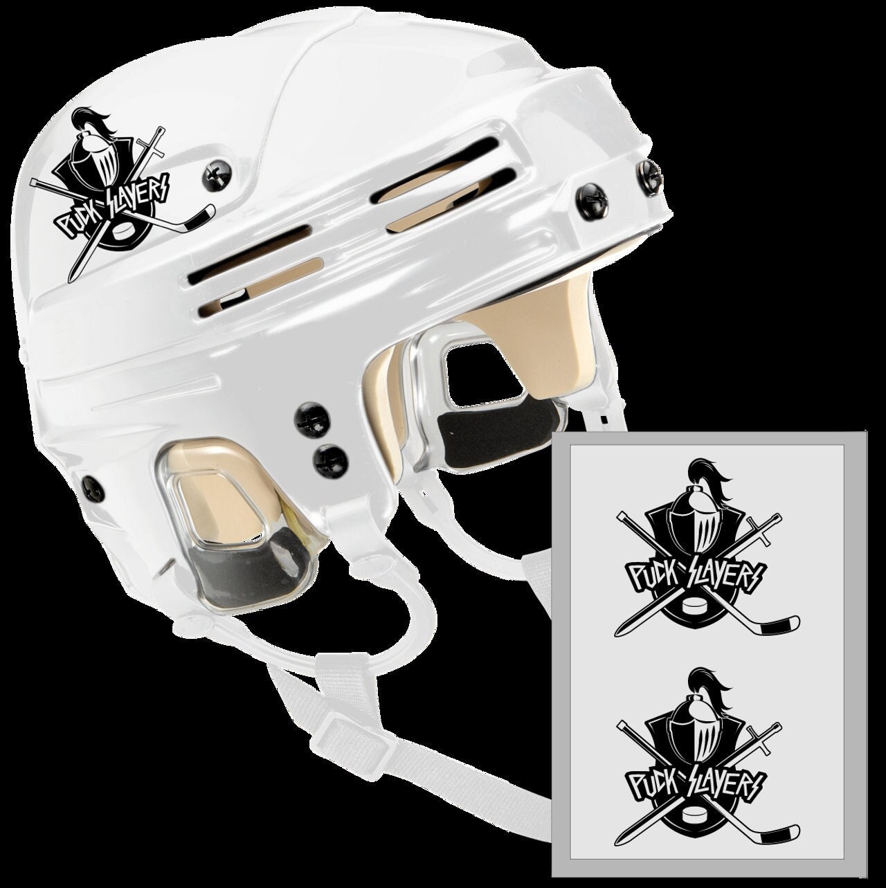 10 Hockey Helmet Logo Decal Sets (20 Decals) - Etsy