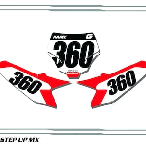 Gas Gas MC50 2024-25 Number Plate Decals With Your Name and Number - Etsy