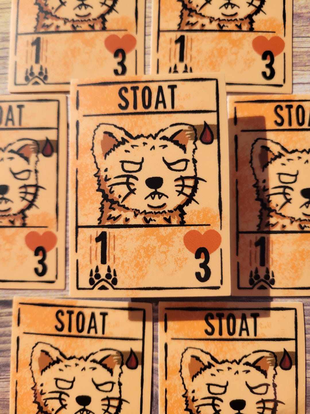 Stoat Playing Card Sticker, Inscryption Videogame - Etsy