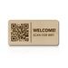 Wood QR Code Sign Stand Tabletop QR Code Display Menu Qr Code Sign ...