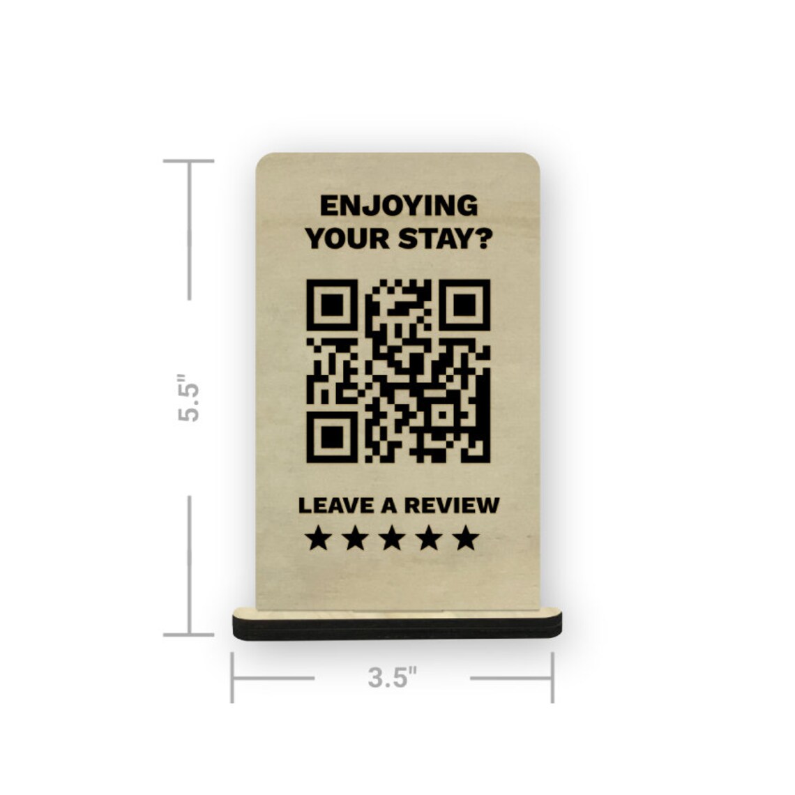 QR Code Sign Wooden Custom QR Sign Wifi Qr Sign QR Sign for Business ...