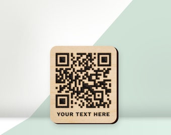 Custom QR Code Die-cut Magnets Business Material Promo Item Company Website Customized Item ...