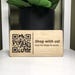 QR Code Sign for Business | Wooden QR Code Table Sign | Logo QR Sign ...