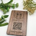 QR Code Sign for Business | Wooden QR Code Table Sign | Logo QR Sign ...