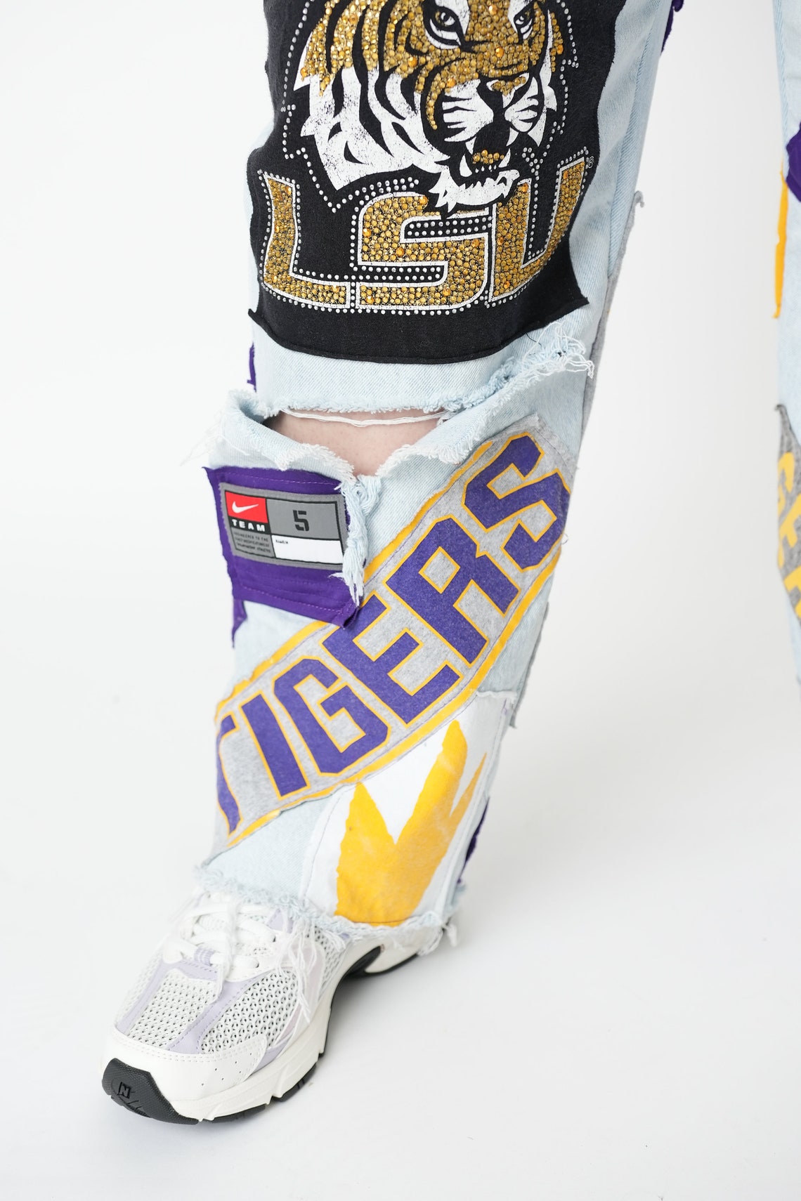 LSU Patch Work Pants - Etsy