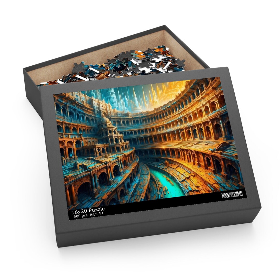 Roman Colosseum Jigsaw Puzzle Game World Wonders Inspired 120, 252, 500 ...