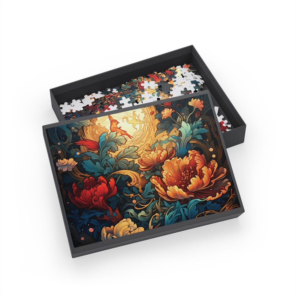 Beautiful Chinese Inspired Jigsaw Puzzle, Gift, Chinese Art Puzzles ...