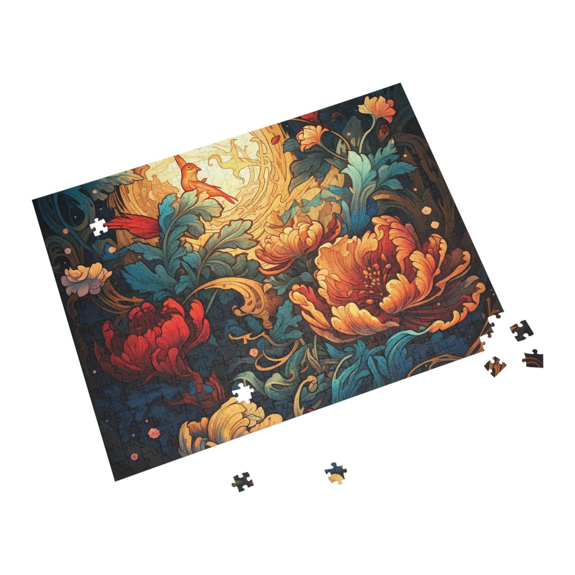 Beautiful Chinese Inspired Jigsaw Puzzle, Gift, Chinese Art Puzzles ...