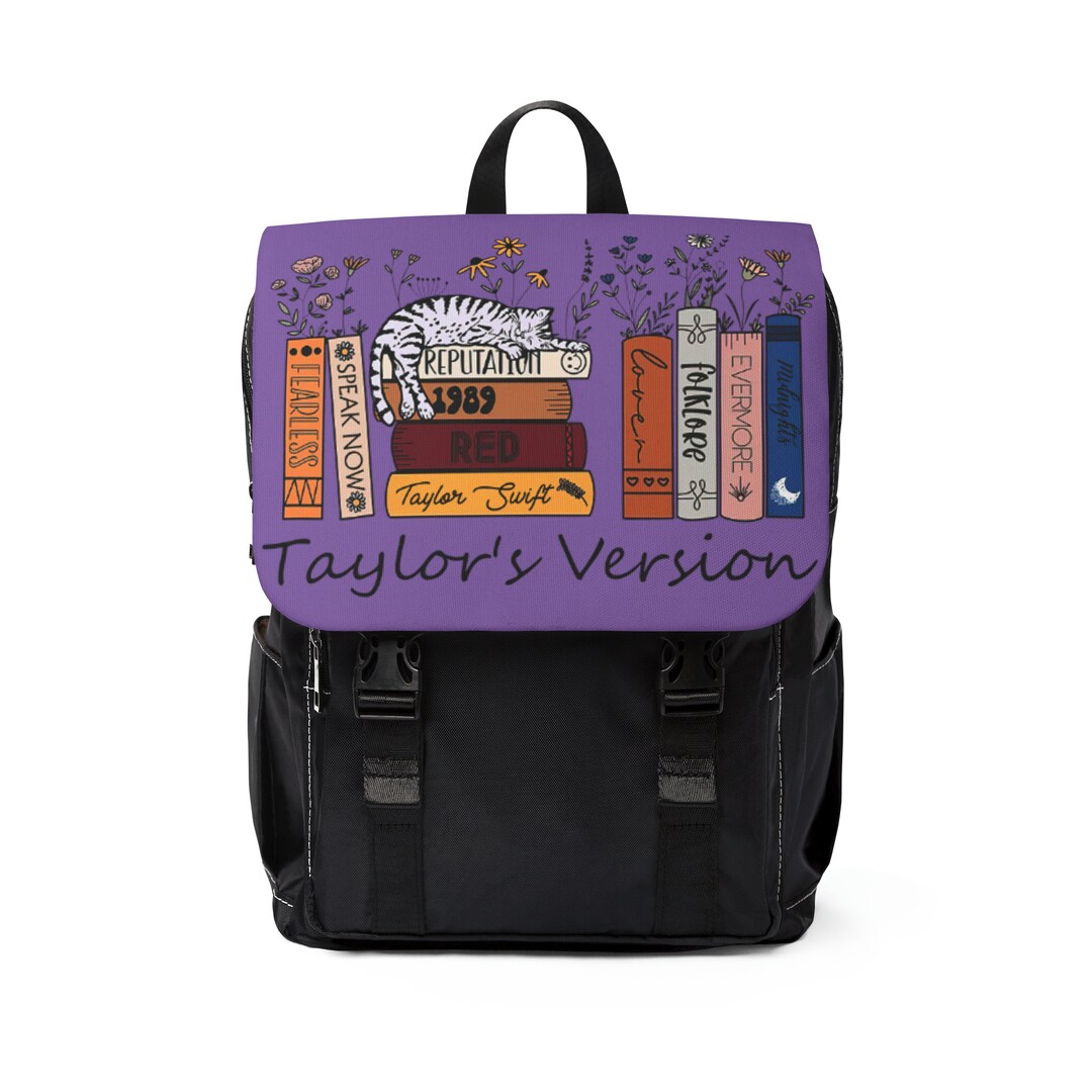 Taylor Swift Taylor's Version Books With Cat Casual Shoulder Backpack ...