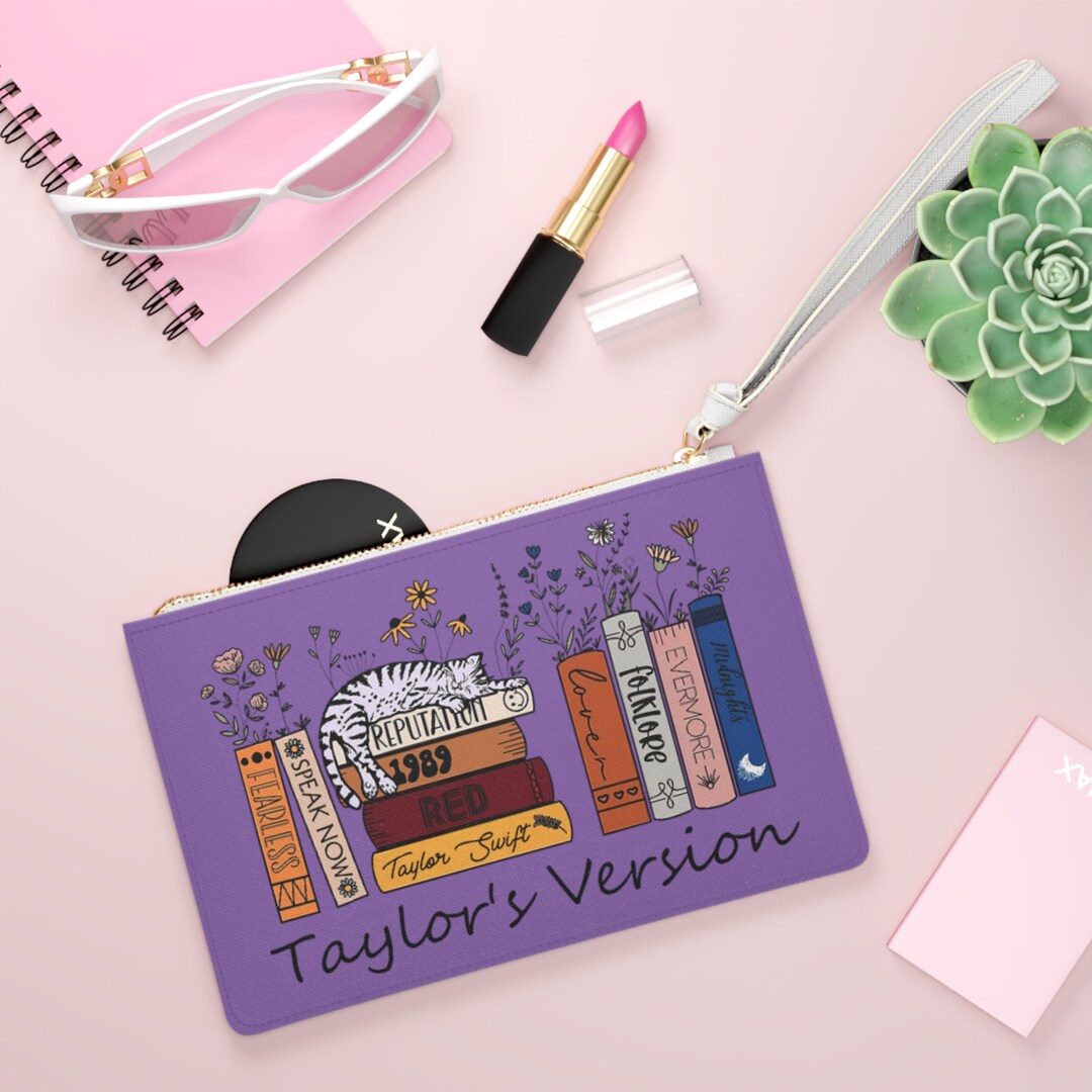 Taylor Swift Taylor's Version Books With Cats Clutch Bag - Etsy