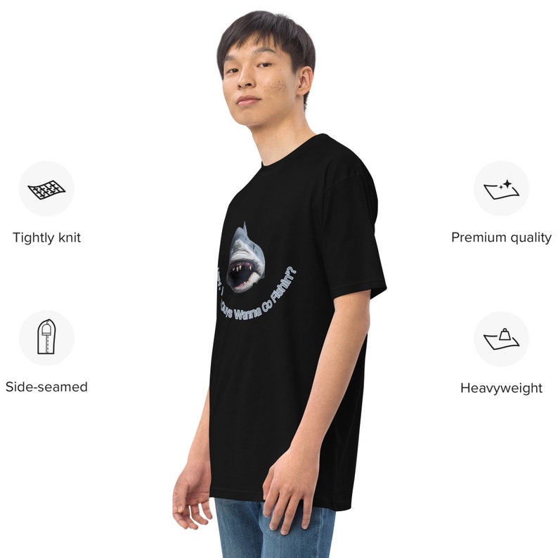Goofy Shark Tee - 'wanna Go Fishin' - Etsy Australia
