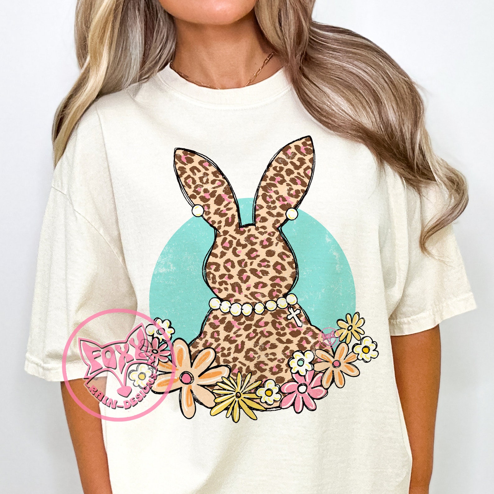 Easter Bunny Leopard Print PNG Sublimation Designs Downloads for Shirts ...
