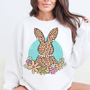 Easter Bunny Leopard Print PNG Sublimation Designs Downloads for Shirts ...