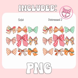 Coquette Fall Bow Png Autumn Bows Png Patterned Fall Sublimation Design ...