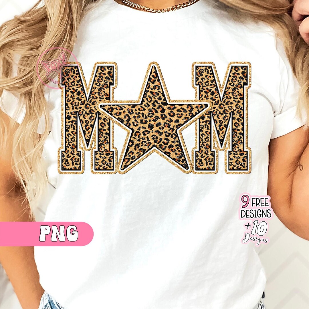 Leopard Print Mom PNG, Leopard Mom Design for Shirt, Cheetah Trendy Mom ...