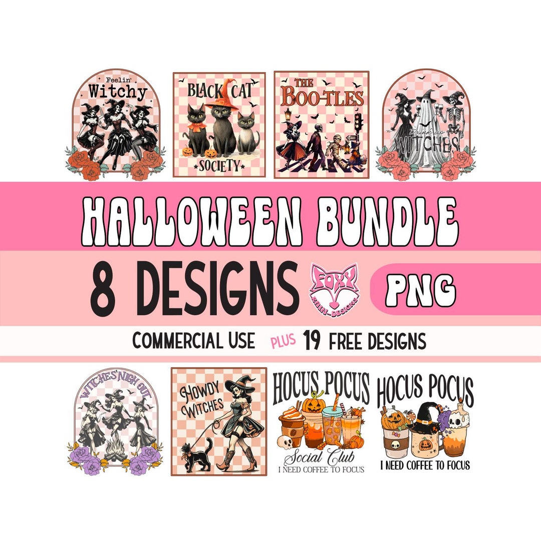 Witch Halloween Bundle Png Sublimation Design Trending Now Digital ...