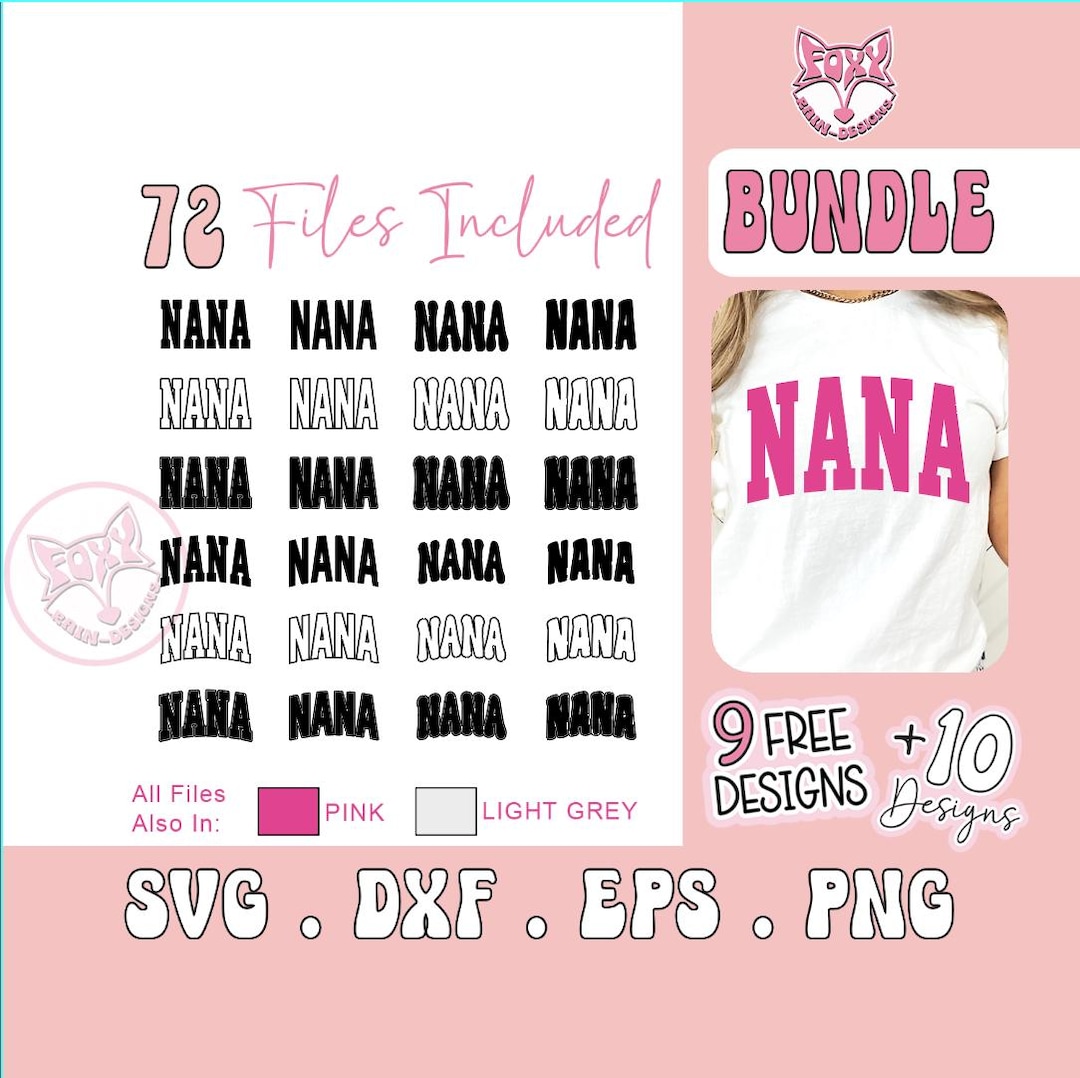 Nana Varsity Png Sublimation Design Bundle, Grandma Png, Retro Varsity ...