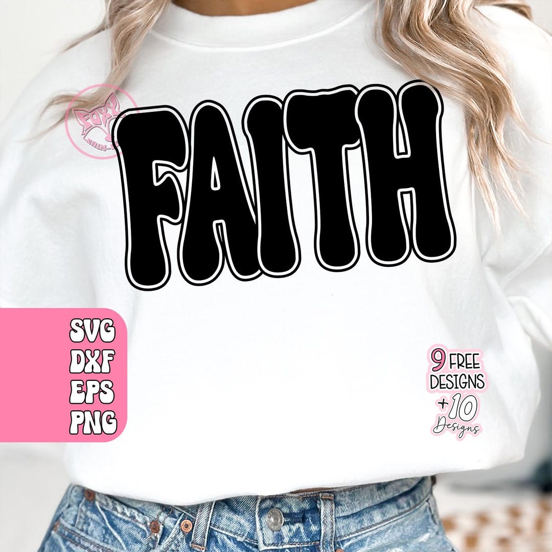 Faith God Svg: Christian Shirt Design (digital Download) - Etsy