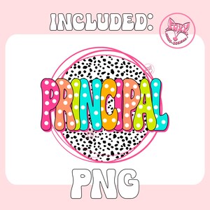 Principal Retro Png, School Principal Sublimation Design for Tshirt ...
